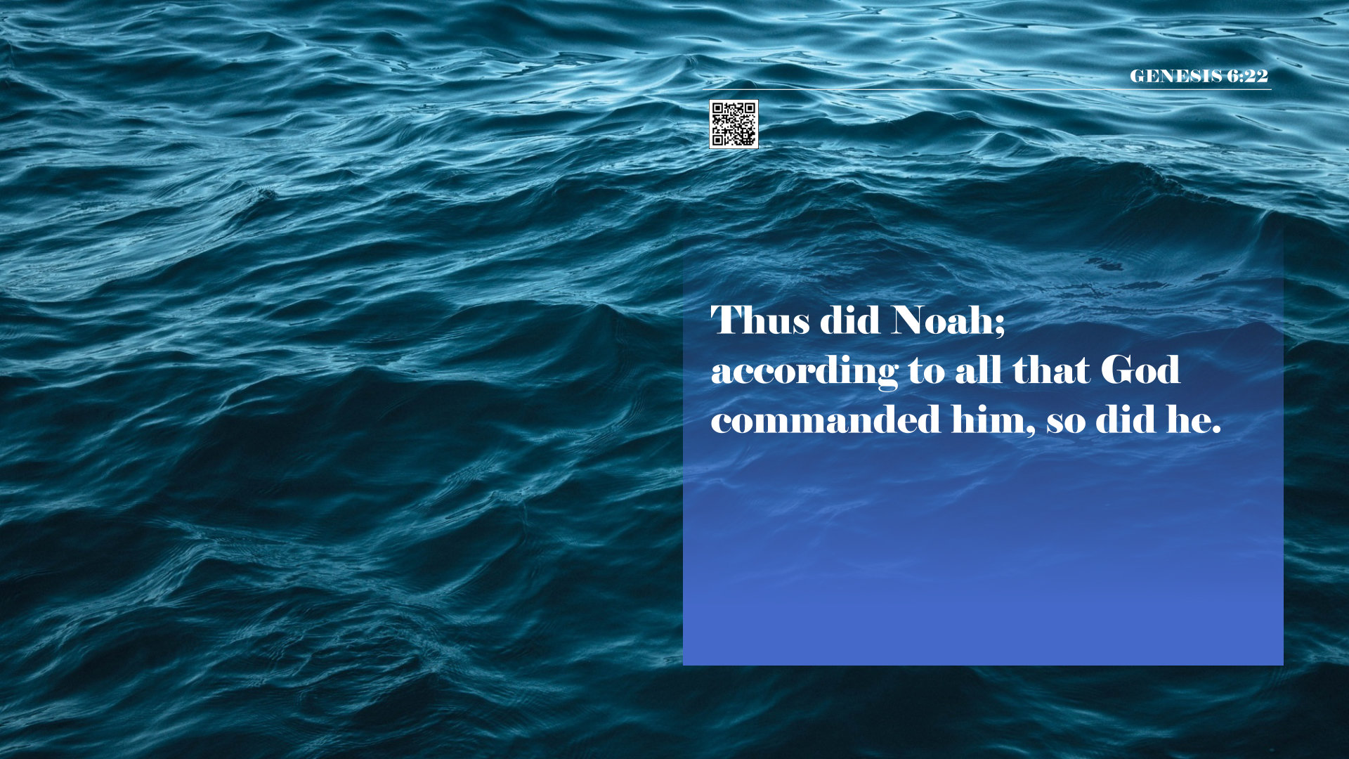 Genesis 6.22 | This Is TRUTH