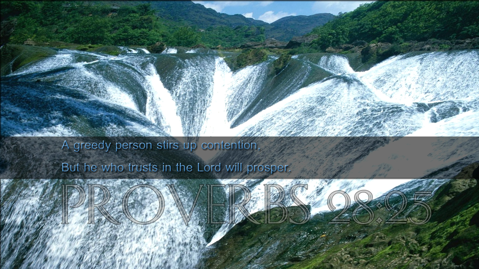 Proverbs 28.25 | This Is TRUTH
