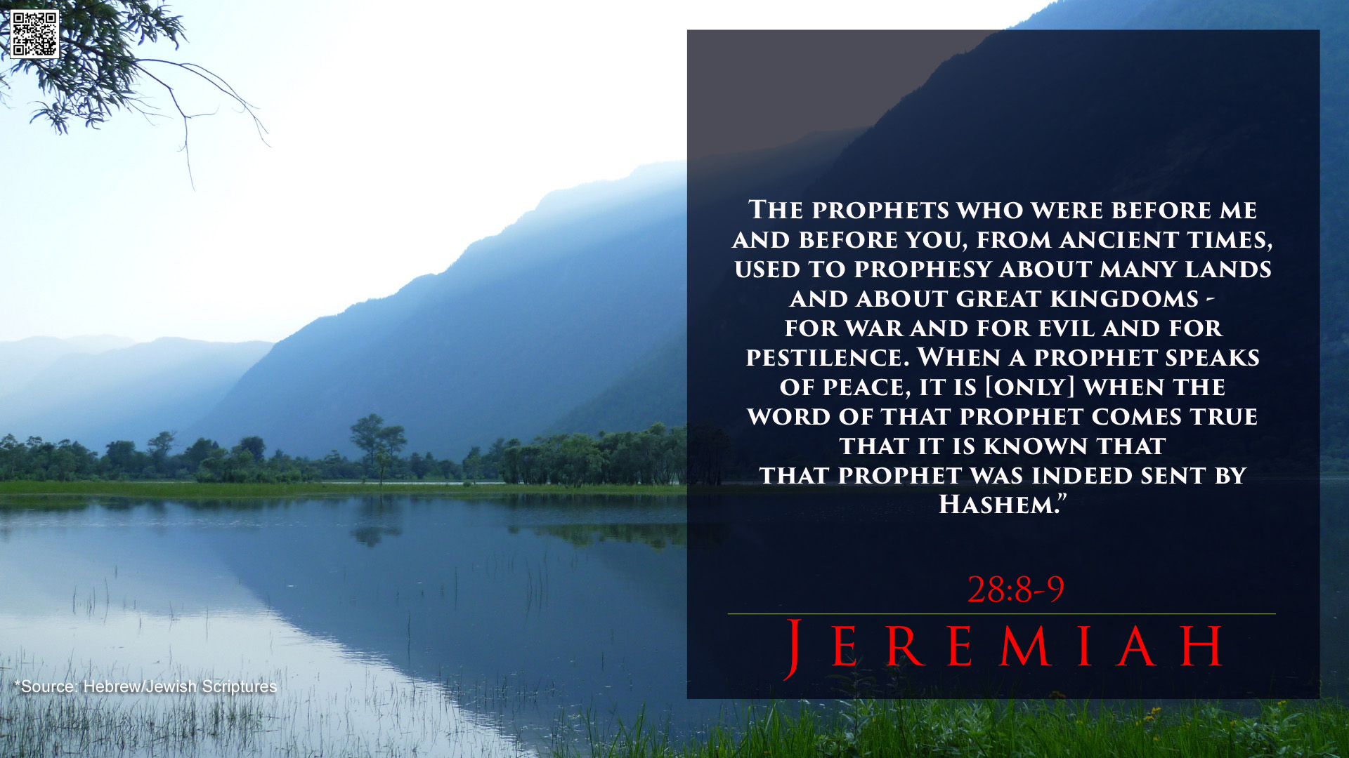 Jeremiah 28.8-9 | This Is TRUTH