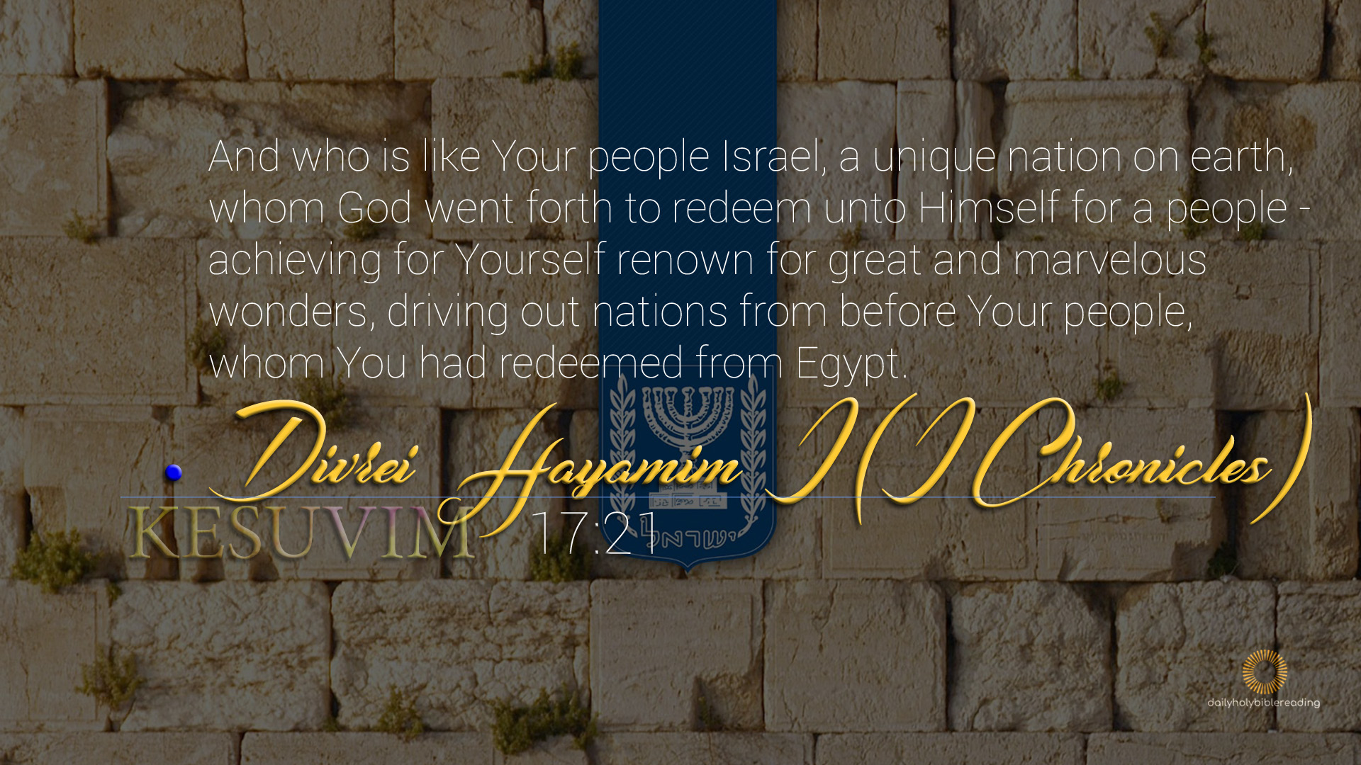 I Chronicles | Daily Holy Bible Reading