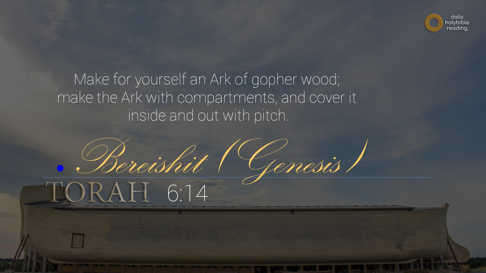 GENESIS Chapter 6 | Daily Holy Bible Reading