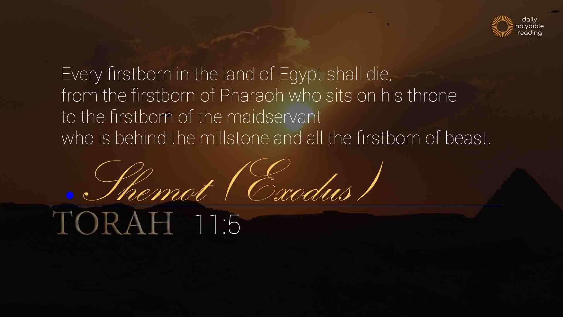 EXODUS Chapter 12 | Daily Holy Bible Reading