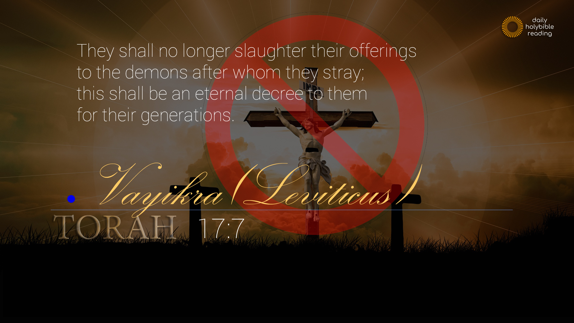 LEVITICUS Chapter 17 | Daily Holy Bible Reading