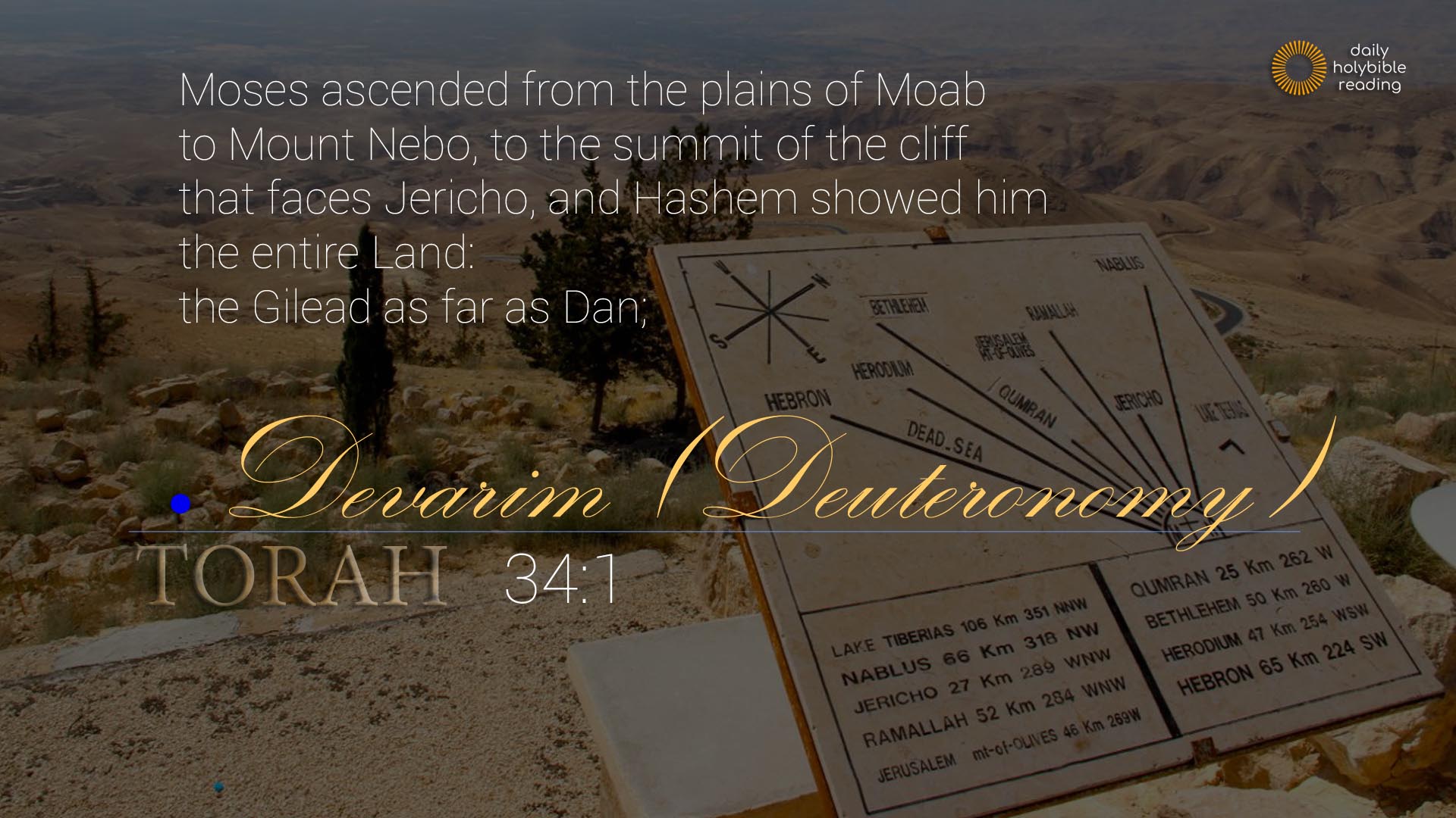 DEUTERONOMY Chapter 34 | Daily Holy Bible Reading