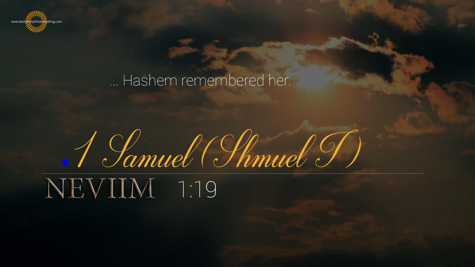 1 SAMUEL Chapter 1 | Daily Holy Bible Reading