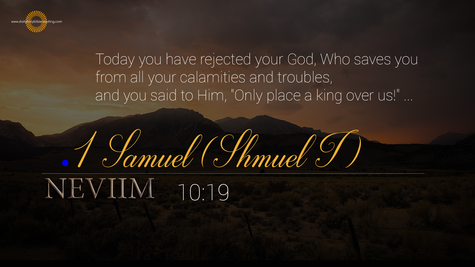 1 SAMUEL Chapter 15 | Daily Holy Bible Reading