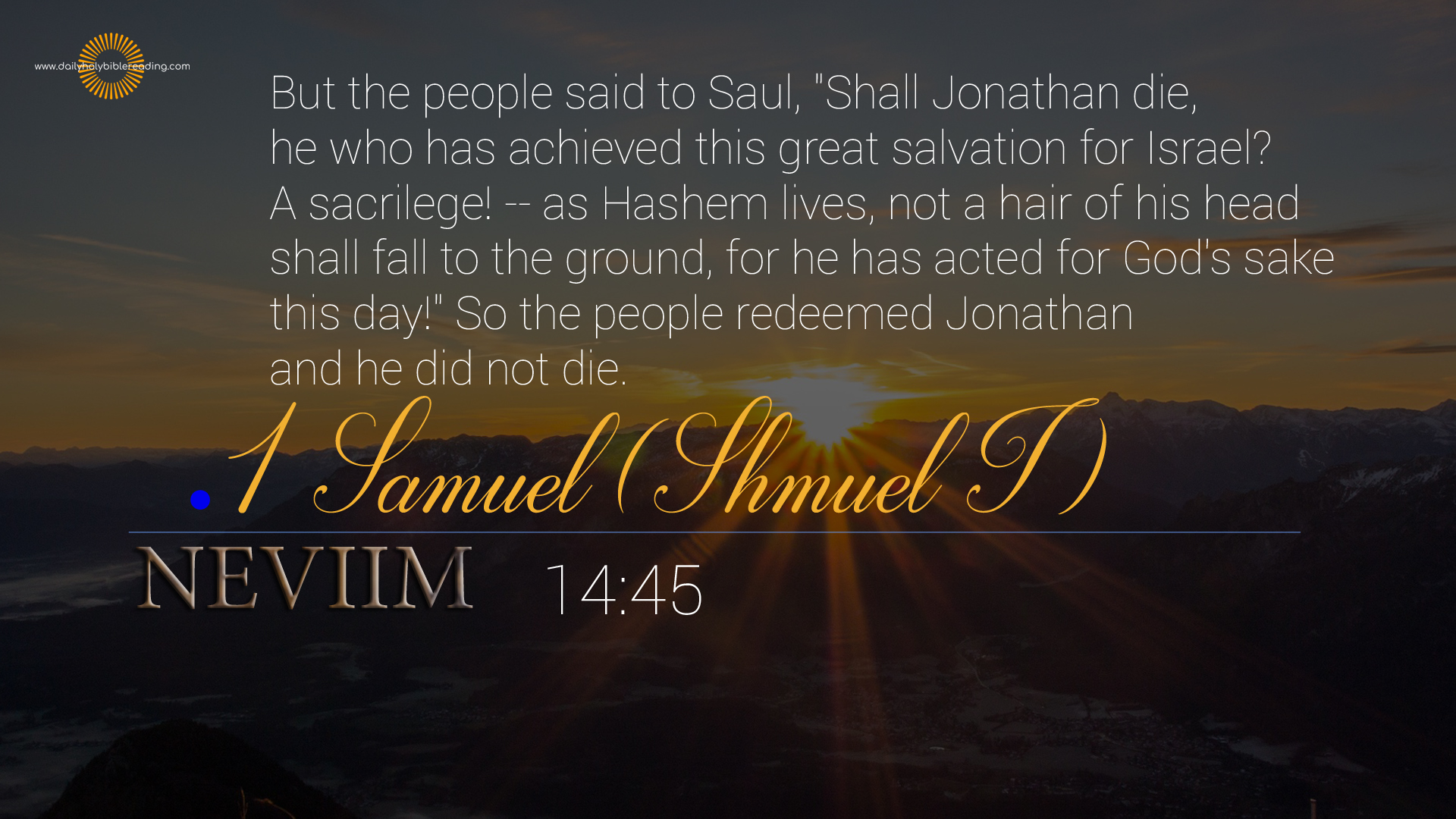 1 SAMUEL Chapter 15 | Daily Holy Bible Reading