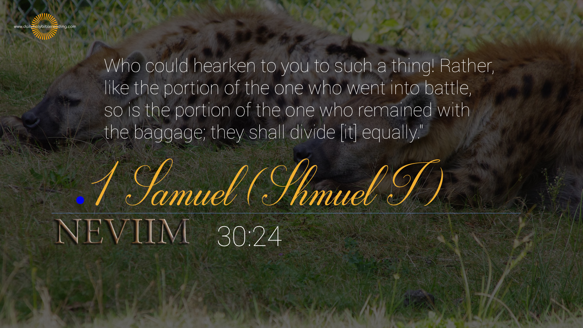 1 SAMUEL Chapter 1 | Daily Holy Bible Reading