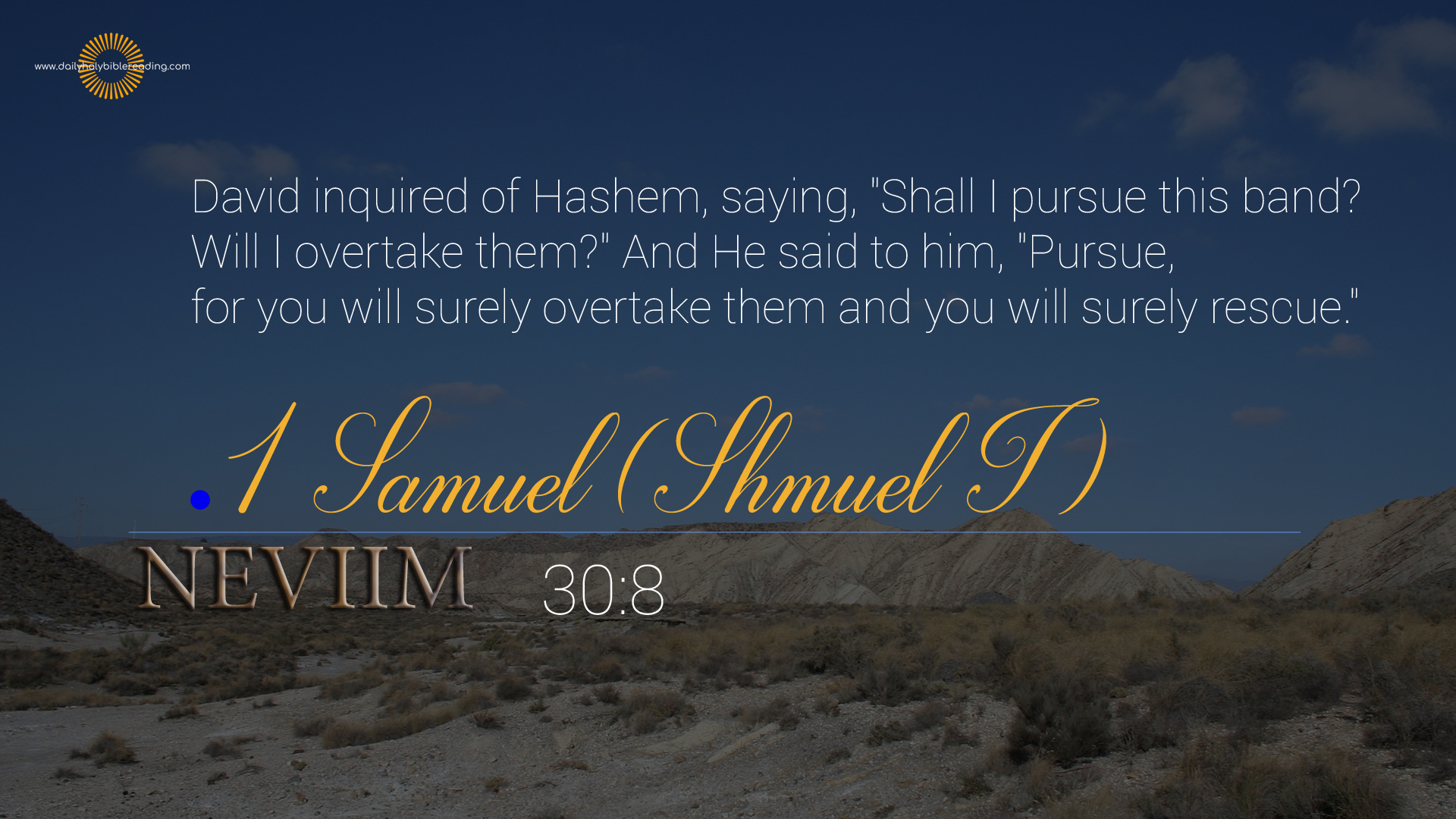 1 SAMUEL Chapter 30 | Daily Holy Bible Reading