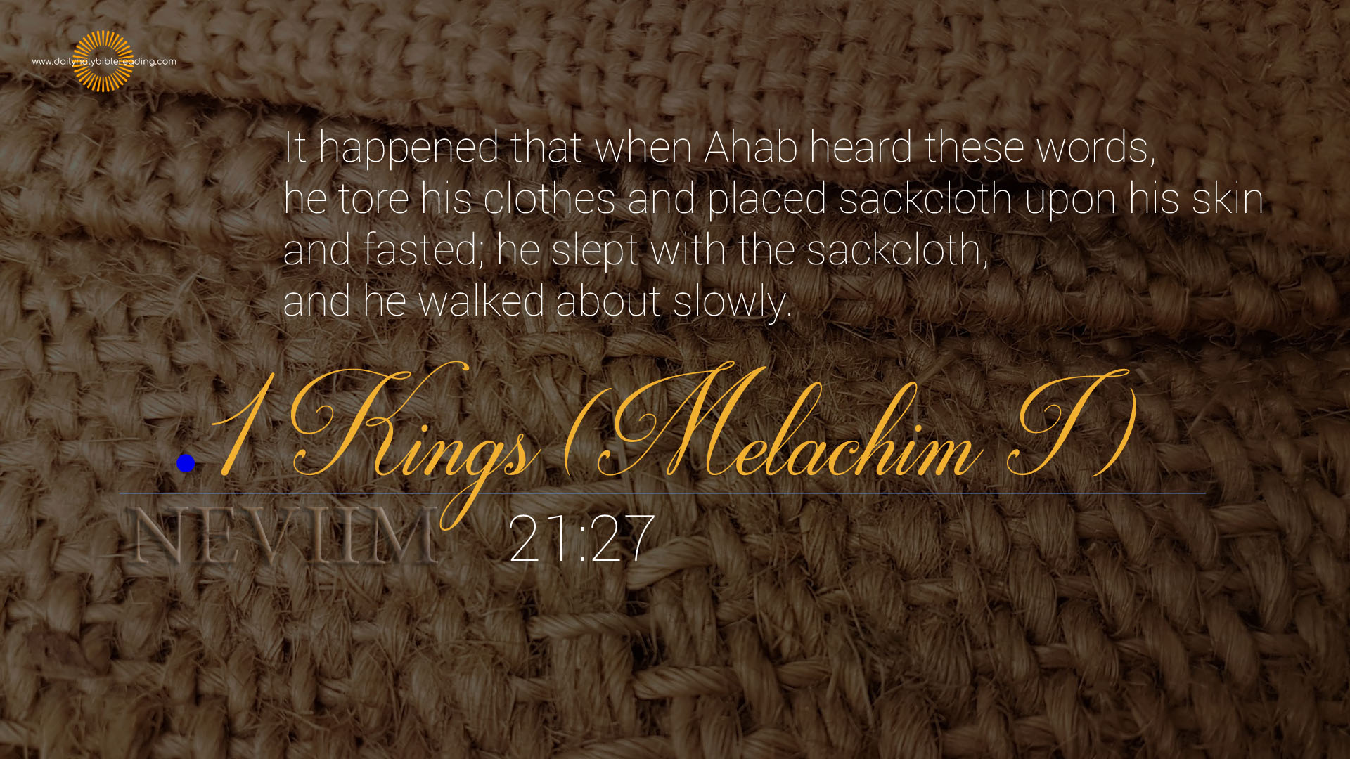 I Kings Chapter 22 | Daily Holy Bible Reading