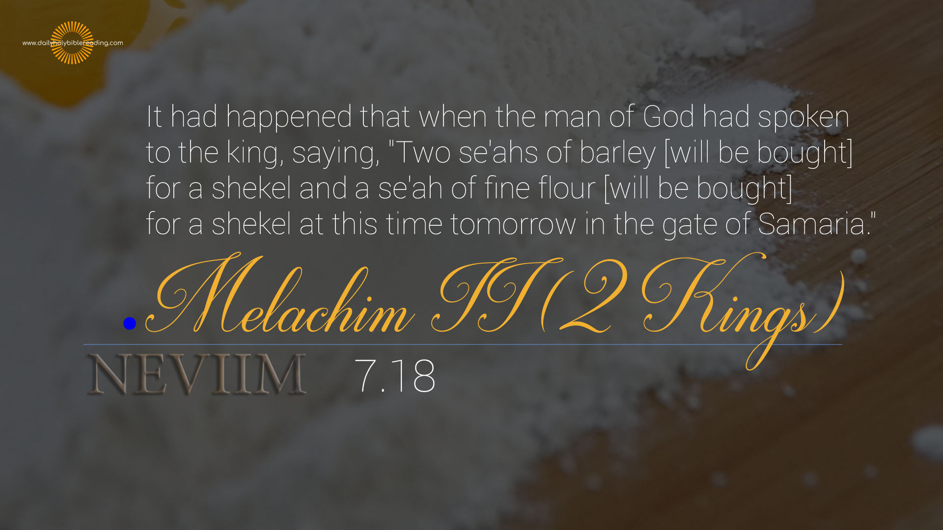 II Kings Chapter 7 | Daily Holy Bible Reading