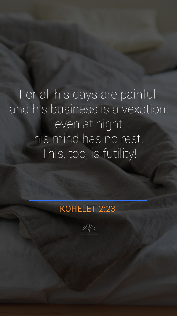 Ecclesiastes Chapter 2 | Daily Holy Bible Reading