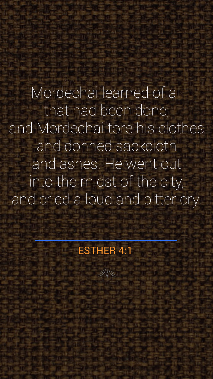 Esther Chapter 4 | Daily Holy Bible Reading