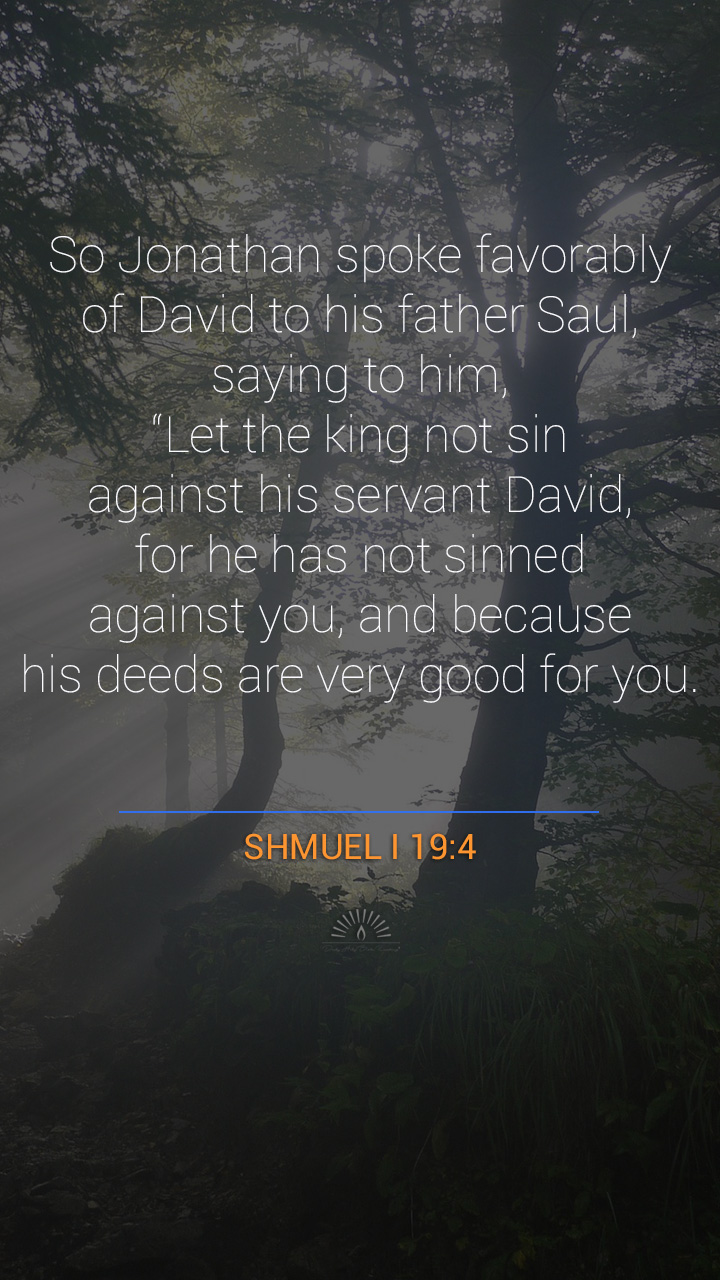 I Samuel Chapter 19 | Jonathan, Michal and Samuel | One Chapter A Day