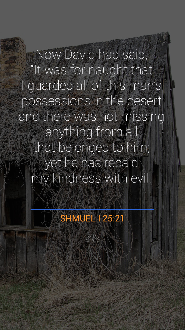 1 SAMUEL Chapter 25 | Daily Holy Bible Reading
