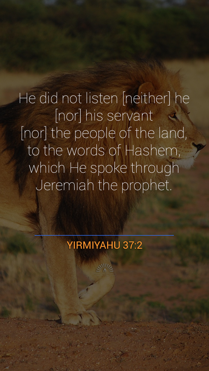 Jeremiah Chapter 37 | Daily Holy Bible Reading