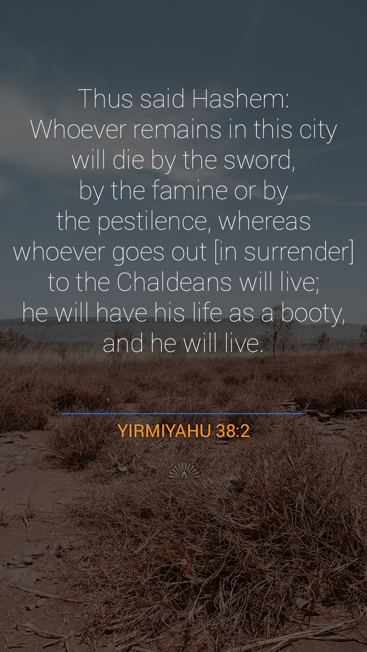 Jeremiah Chapter 38 | Jeremiah Makes it Clear | One Chapter A Day