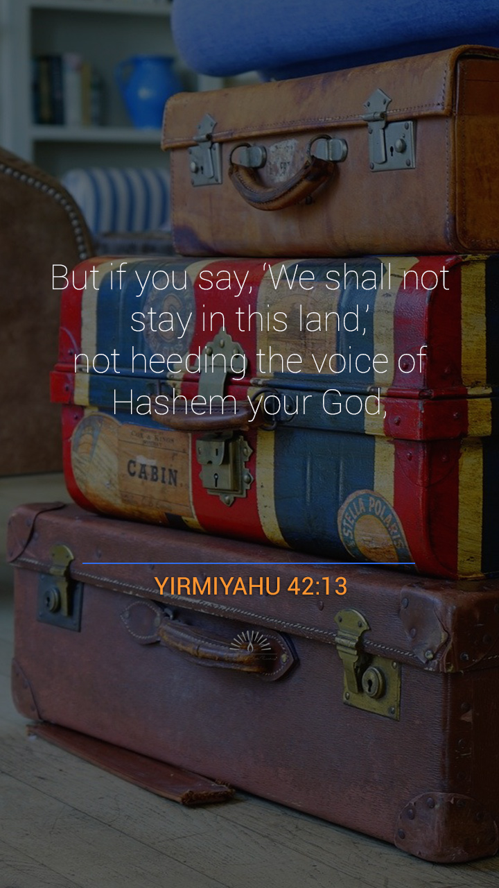 Jeremiah Chapter 42 | Daily Holy Bible Reading